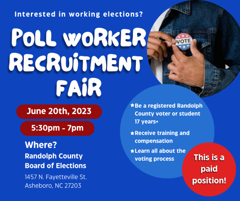 Poll Worker Recruitment Fair - Town of Franklinville